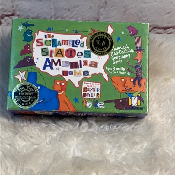 Vintage | Games | The Scrambled States Of America Geography Game | Poshmark